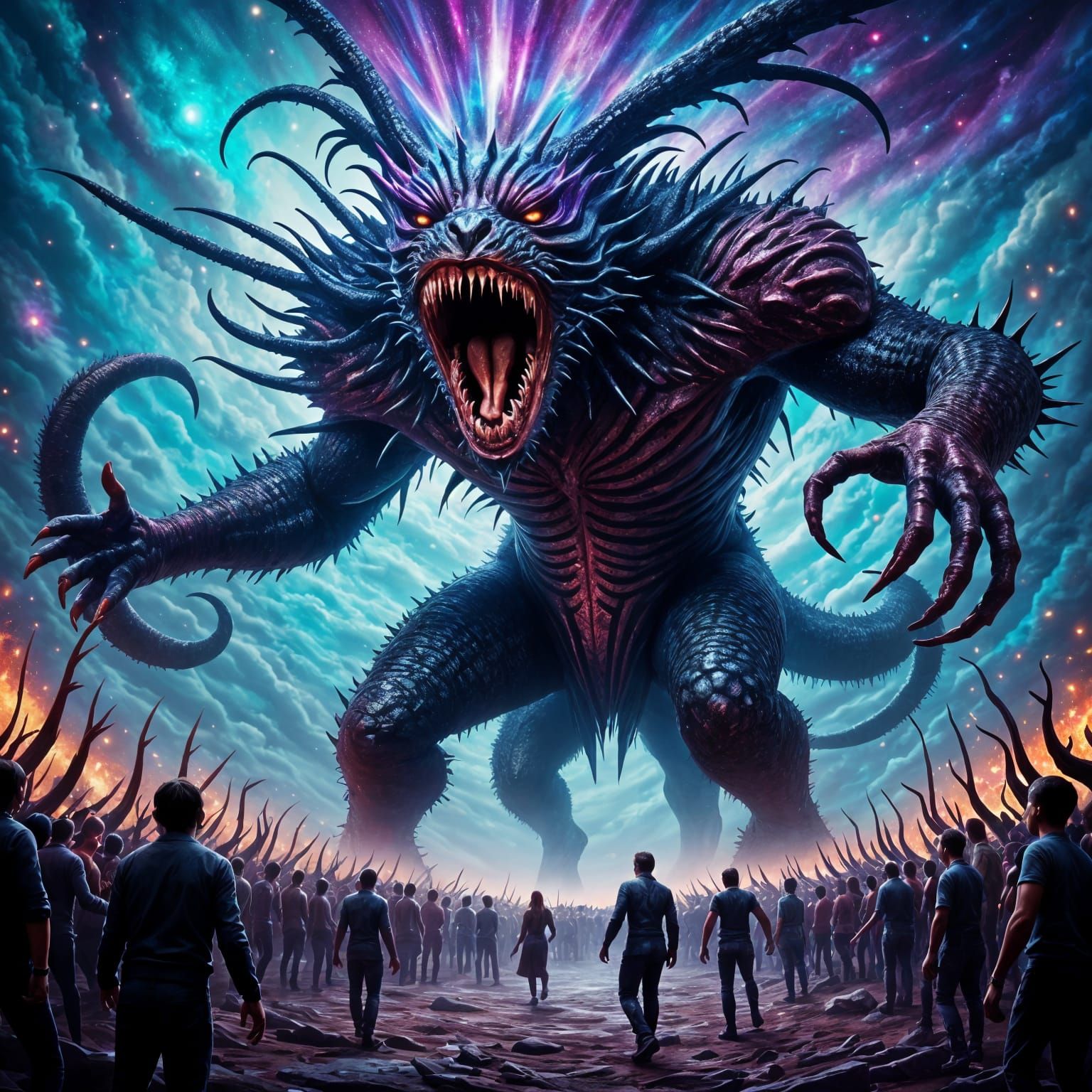 Mesmerizing His Dinner - Glowing Monstrosity Hypnotizes Crow...