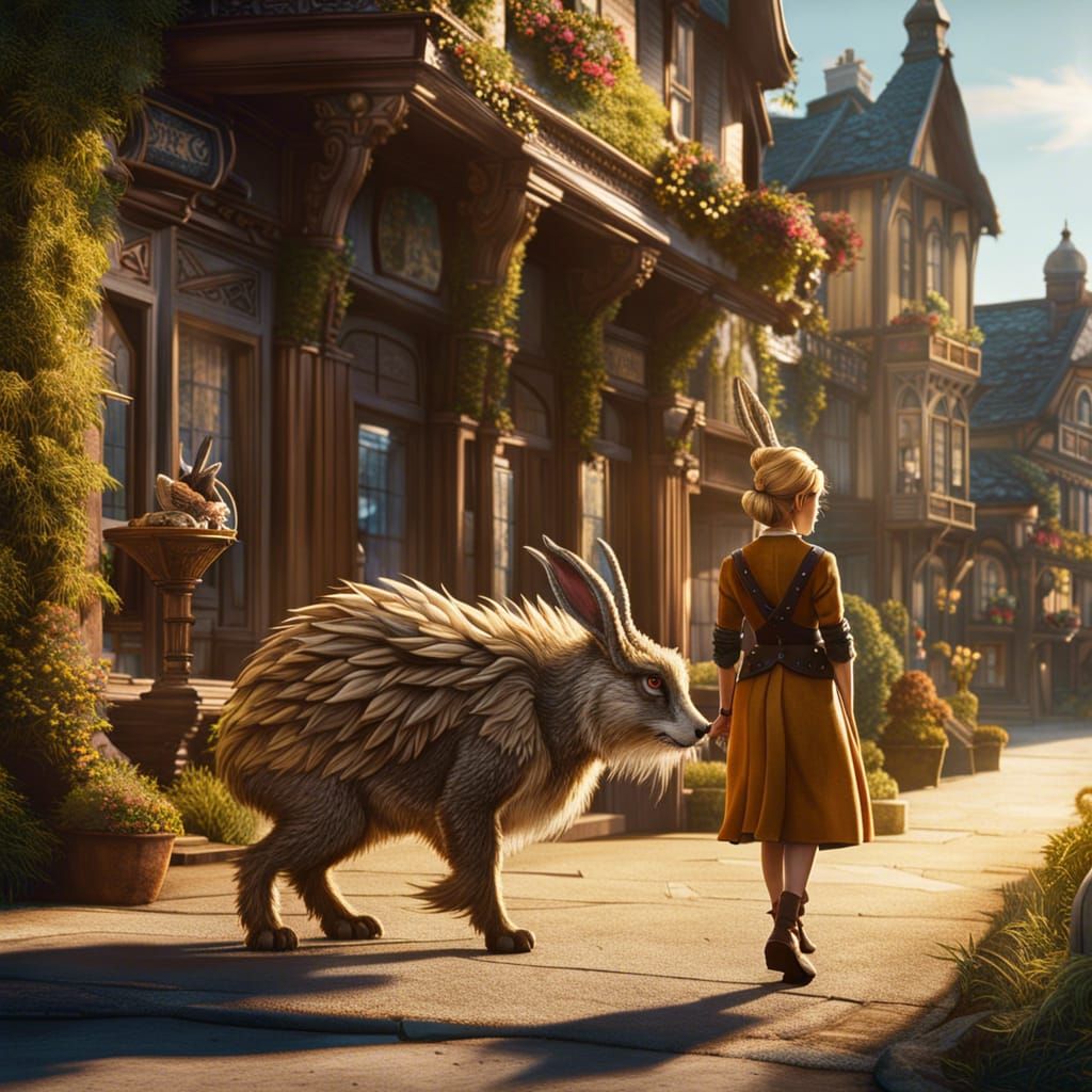 Walking the wolpertinger - AI Generated Artwork - NightCafe Creator