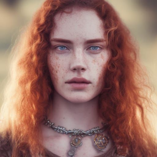 portrait photo of an open and proud looking, beautiful model like ...