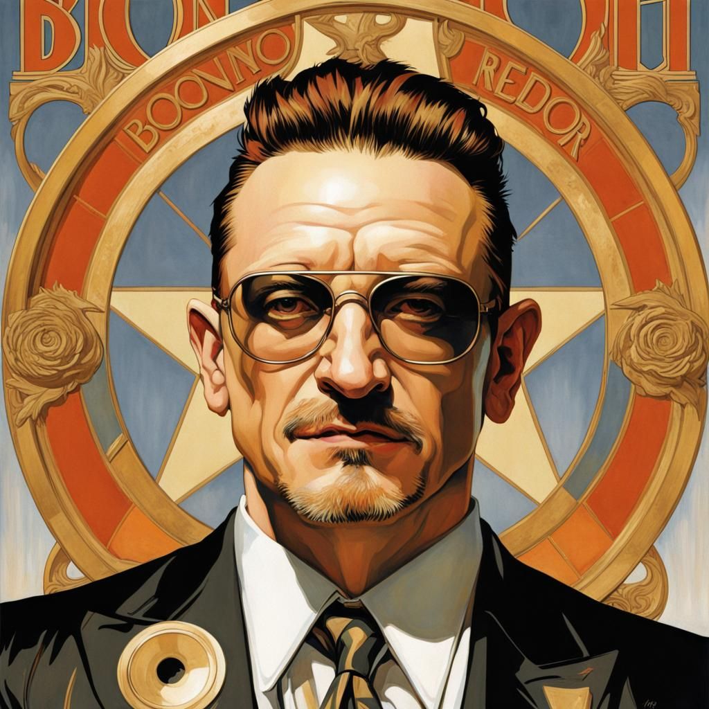 Bono WALL POSTER - AI Generated Artwork - NightCafe Creator