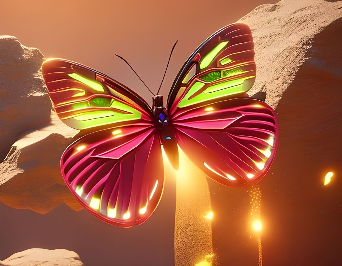 Art Simulation: Butterfly - AI Generated Artwork - NightCafe Creator