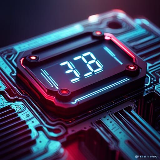 Digital Display Clock - AI Generated Artwork - NightCafe Creator