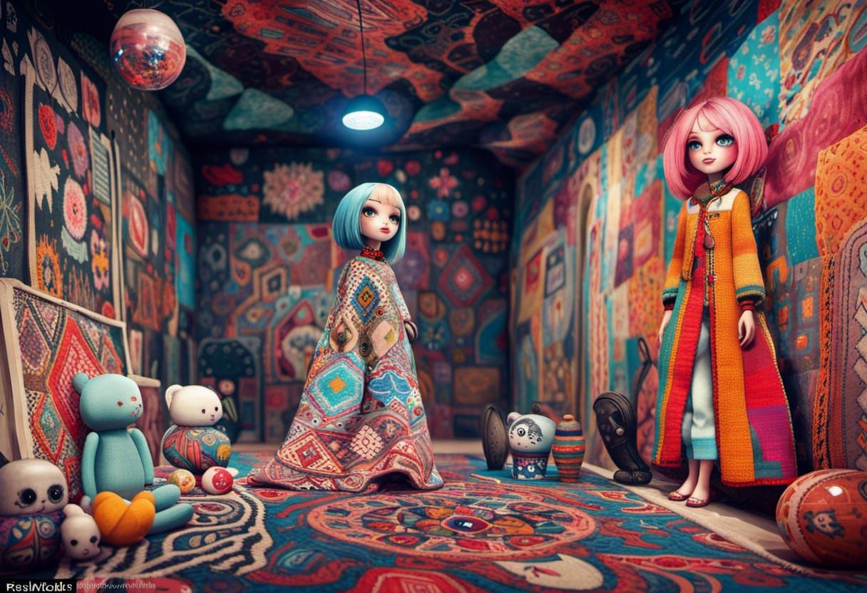 Patchwork rooms - AI Generated Artwork - NightCafe Creator