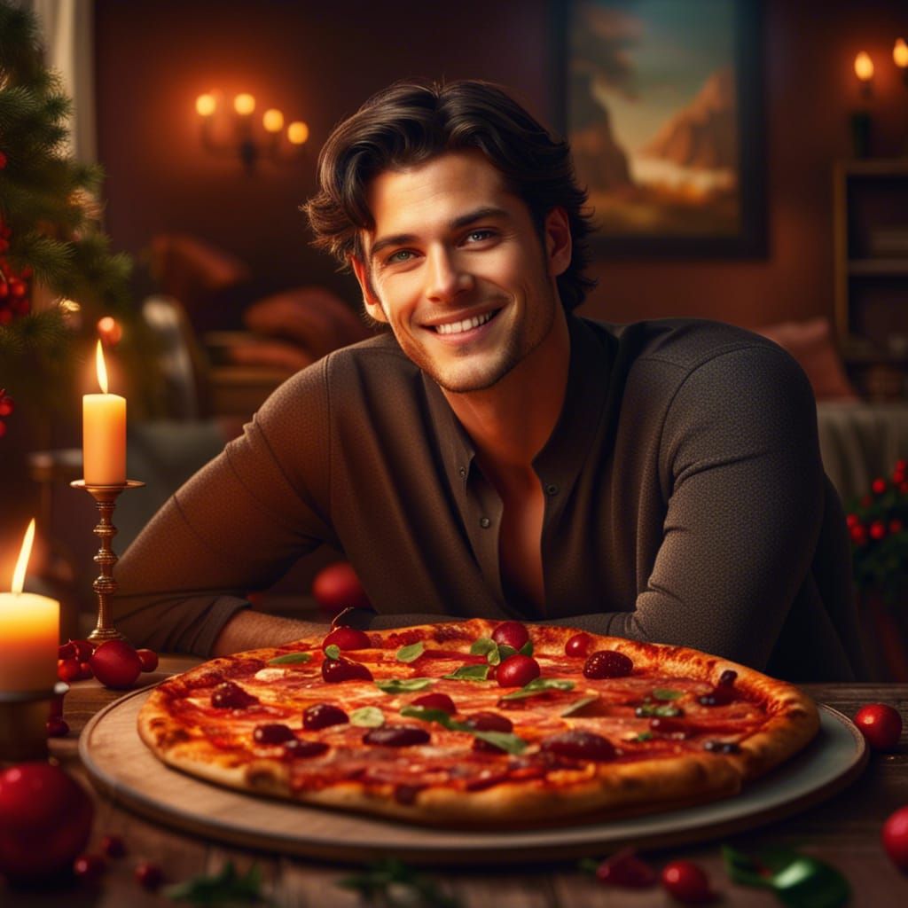 Pizza flirt 2. - AI Generated Artwork - NightCafe Creator