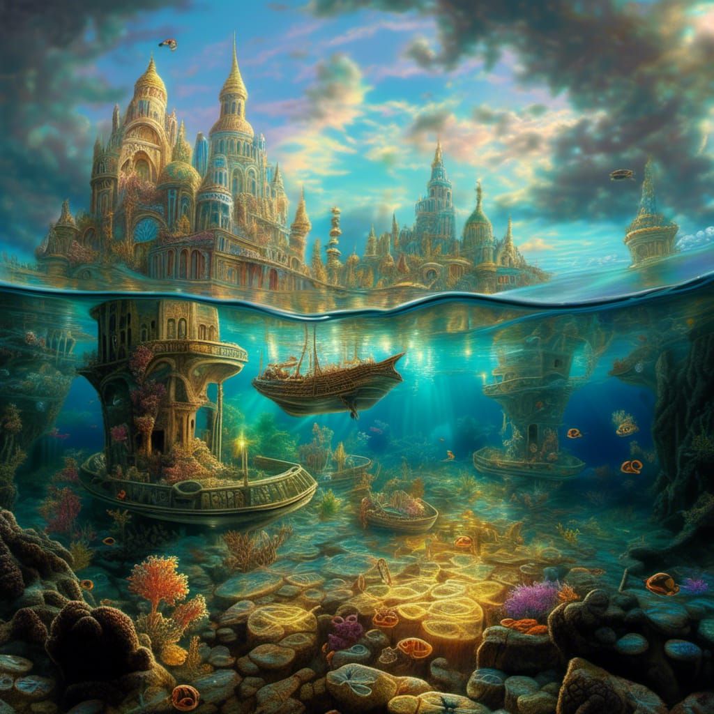 Atlantis of RoboWorld (Pixelbot 8) Remake - AI Generated Artwork ...