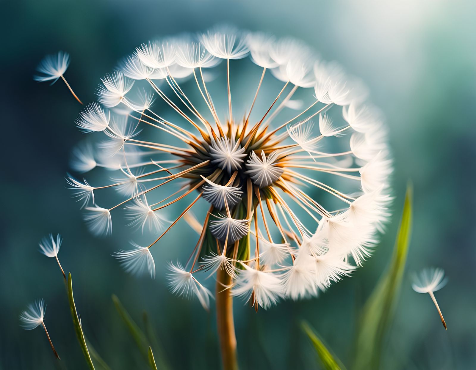White Dandelion - AI Generated Artwork - NightCafe Creator