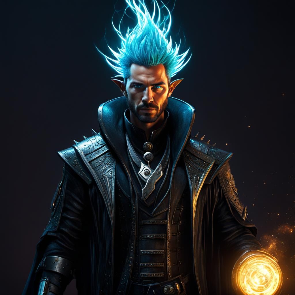 Aetherpunk Fire Sorceror - AI Generated Artwork - NightCafe Creator