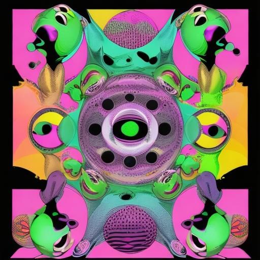 The frog Freaky collage - AI Generated Artwork - NightCafe Creator