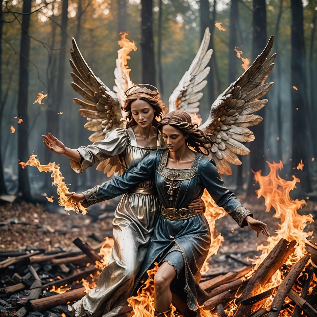 Angel Saving. - AI Generated Artwork - NightCafe Creator