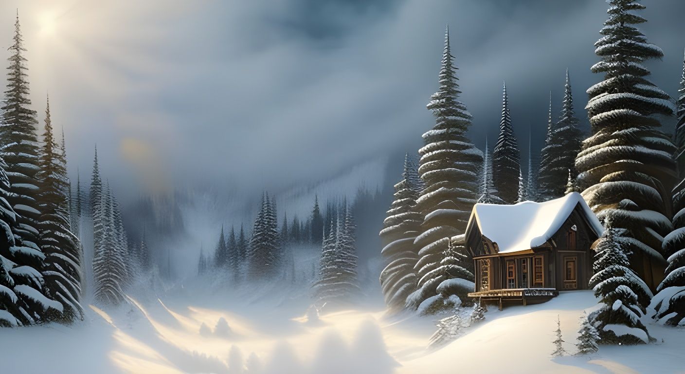 Snowy place - AI Generated Artwork - NightCafe Creator