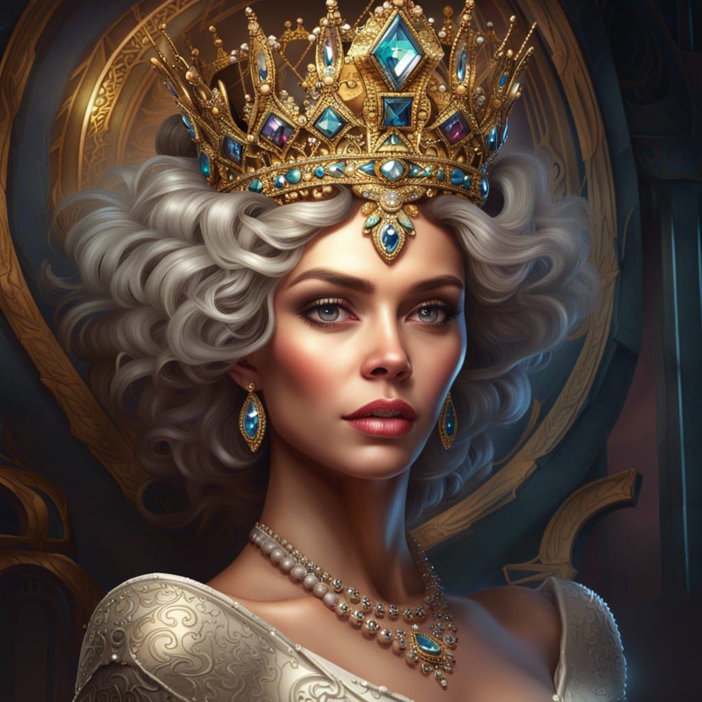 Queen Portrait - AI Generated Artwork - NightCafe Creator