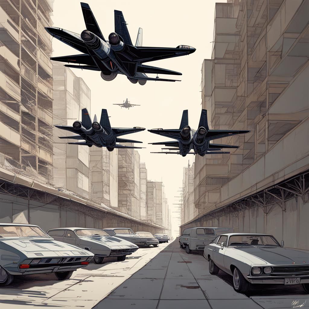 Formation Flight - AI Generated Artwork - NightCafe Creator