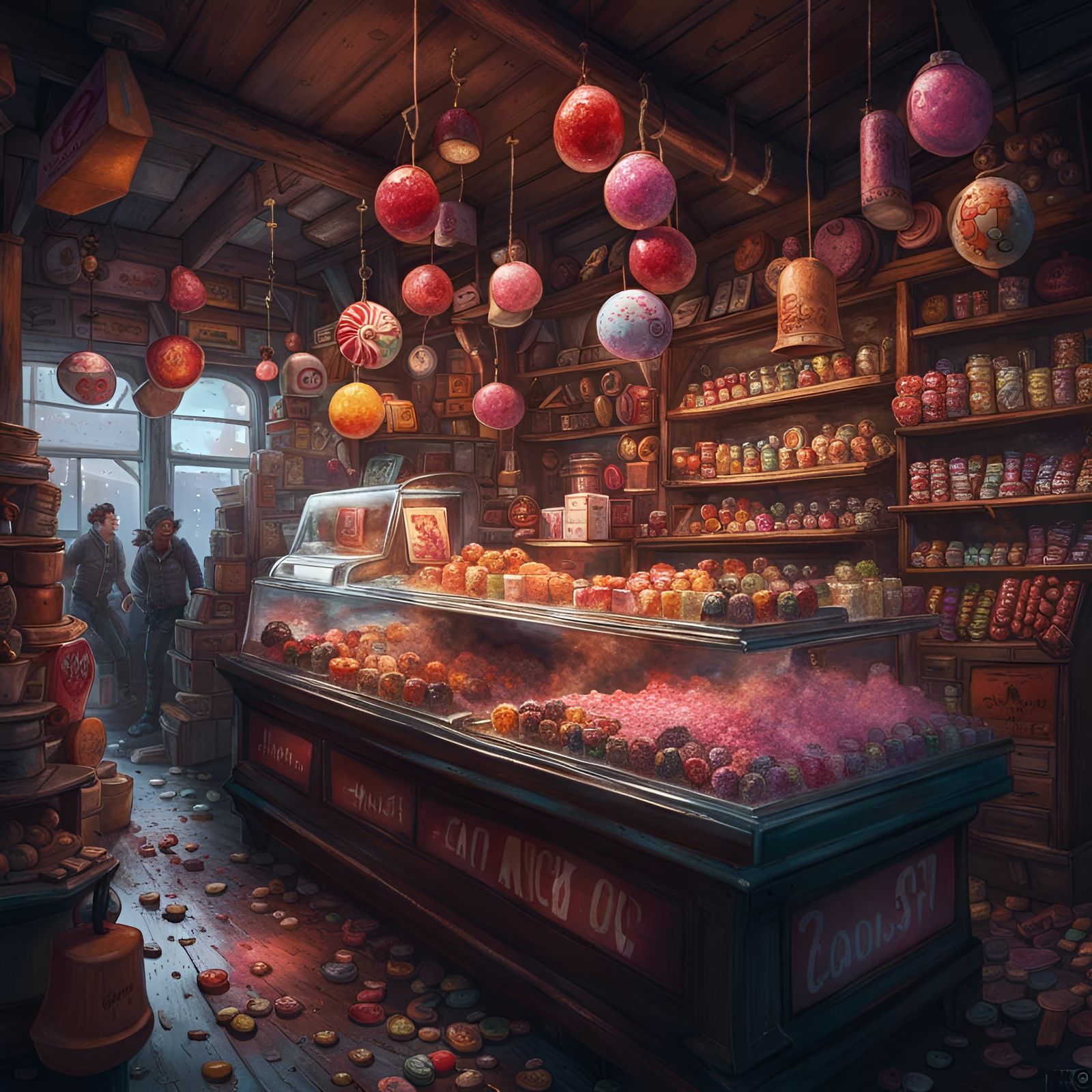 Cute Little Candy Shop - AI Generated Artwork - NightCafe Creator