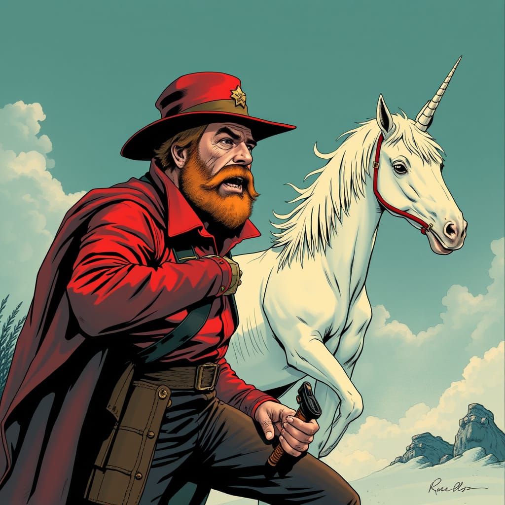 A Mountie and his new steed - Tintin's Iconic Mountie Reveal...