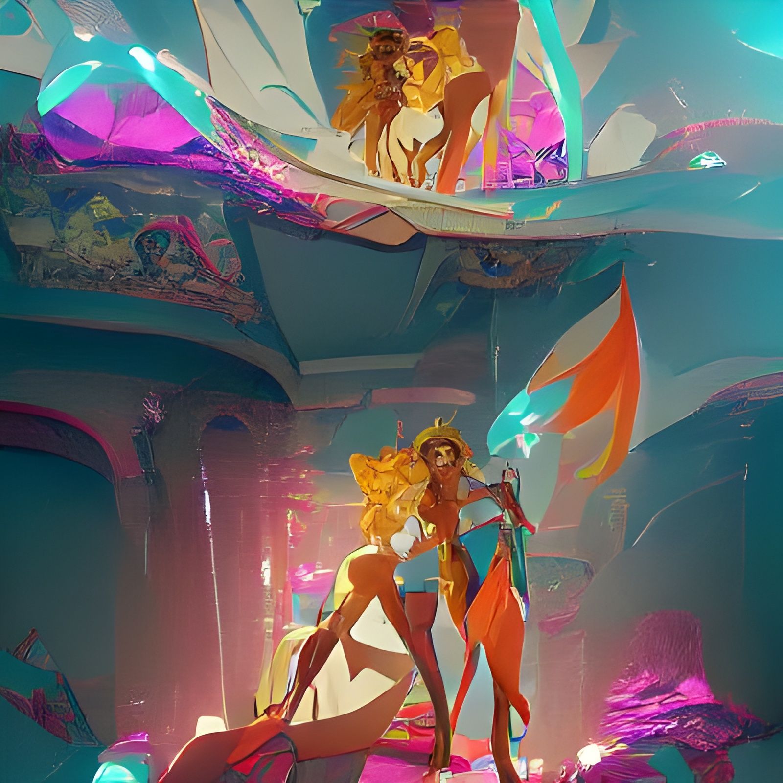 Shera and catra - AI Generated Artwork - NightCafe Creator