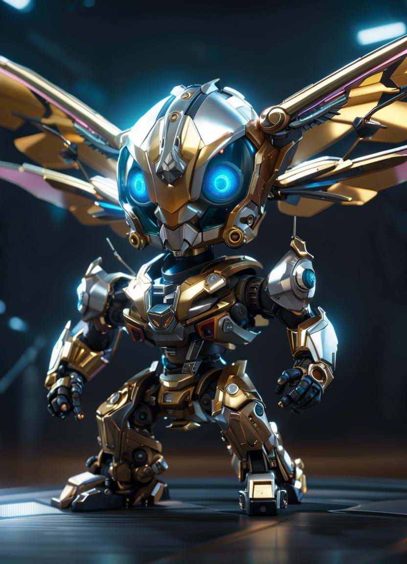 Mecha BUg Series; Dragonfly - AI Generated Artwork - NightCafe Creator
