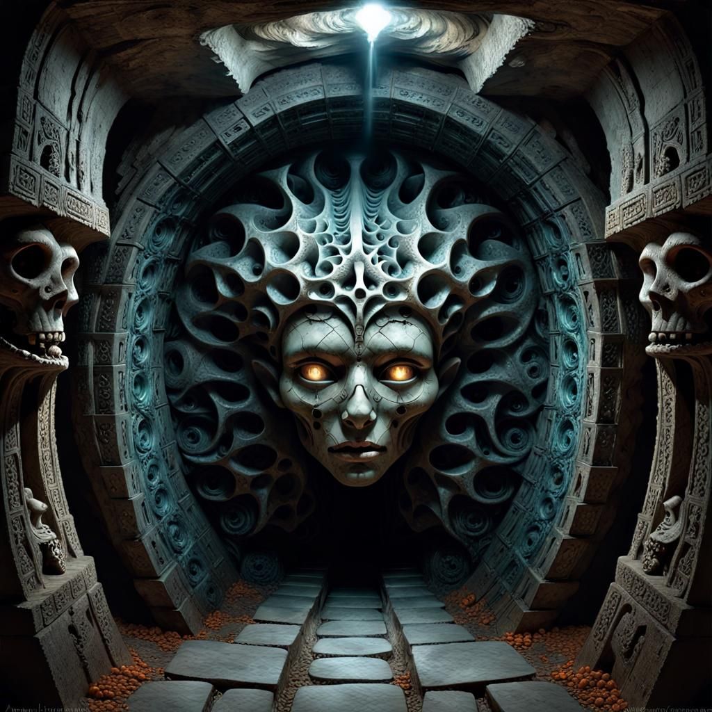 Subterranean Catacombs; Claustrophobic and Ancient - AI Generated ...