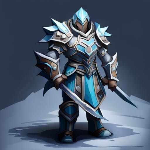 stone golem with two swords - AI Generated Artwork - NightCafe Creator