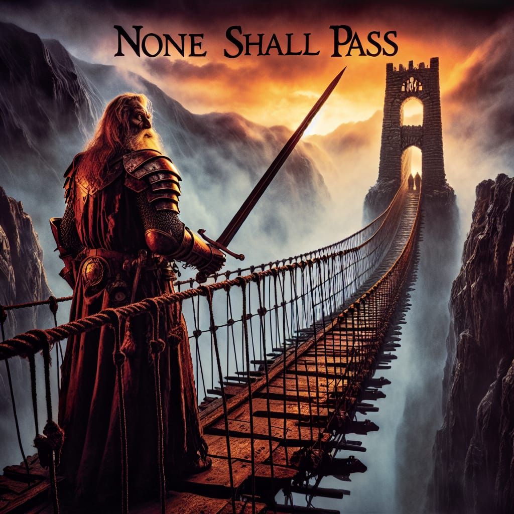 none shall pass - none shall pass