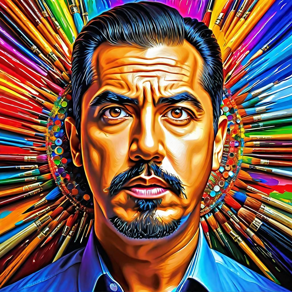 "Egomaniacal Artist" - AI Generated Artwork - NightCafe Creator