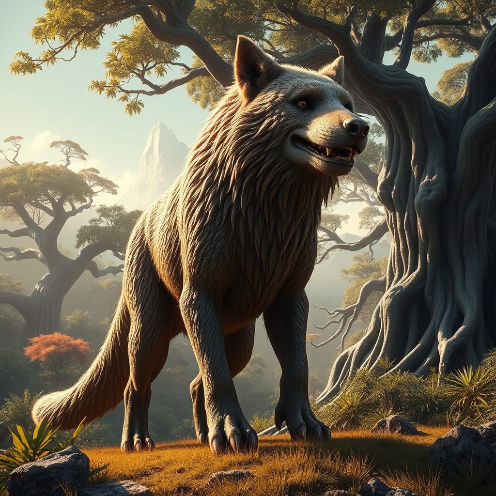 Jurassic dog - Prehistoric Canine in a Fantastical Jurassic ...