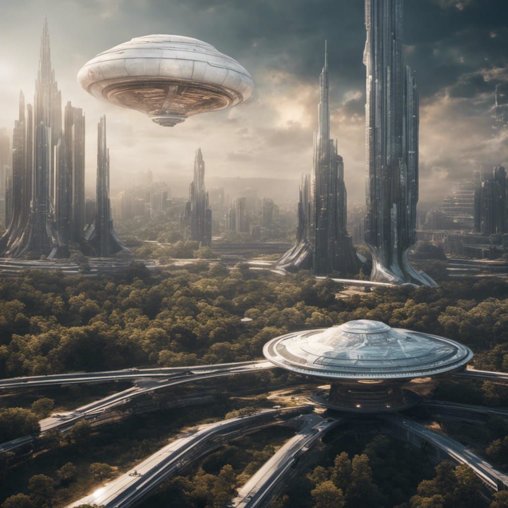 Alien spaceship - AI Generated Artwork - NightCafe Creator