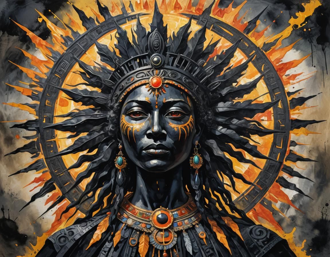 Black Sun Queen - AI Generated Artwork - NightCafe Creator