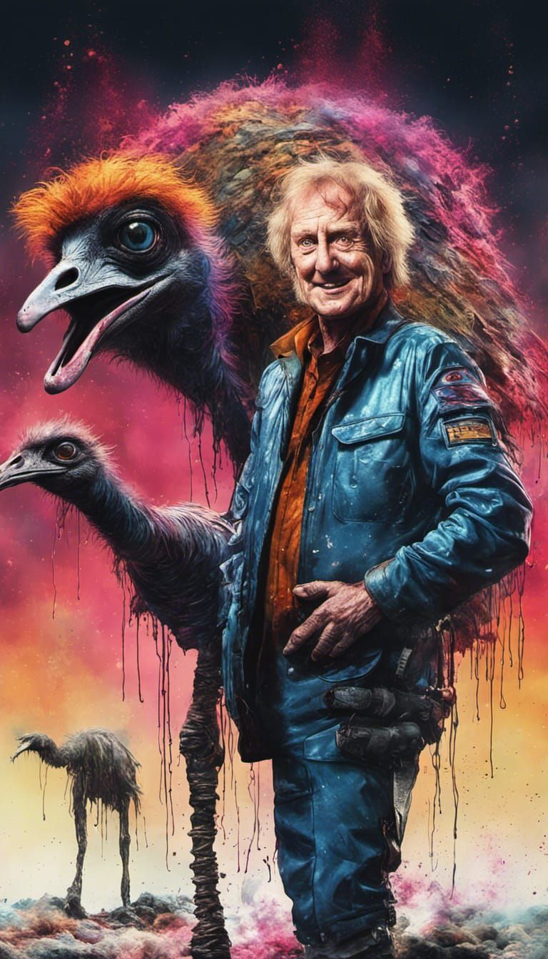 Rod Hull And Emu's - AI Generated Artwork - NightCafe Creator