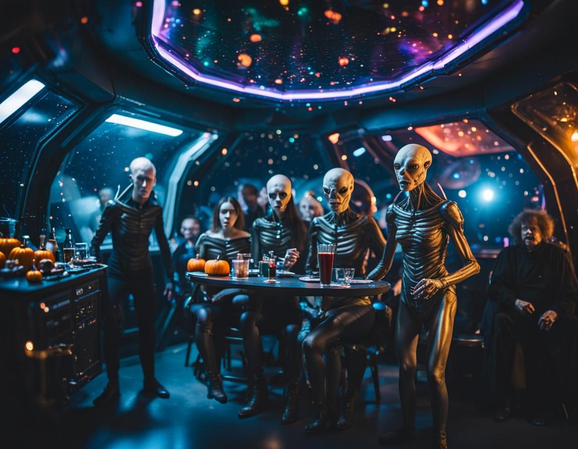 Halloween party inside a spaceship - AI Generated Artwork - NightCafe ...