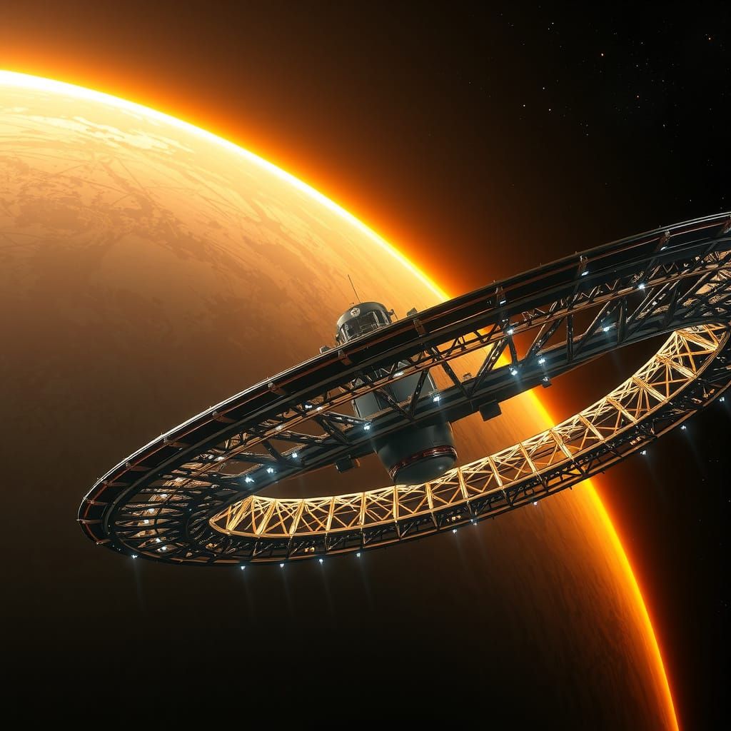 artificial megastructure - Orbital Ringworld Megastructure O...