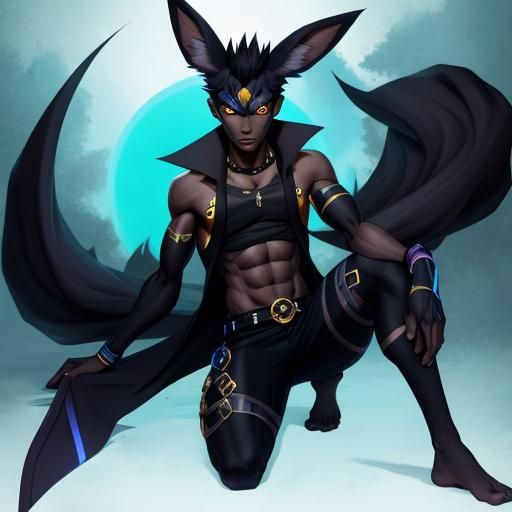 Umbreon human male - AI Generated Artwork - NightCafe Creator