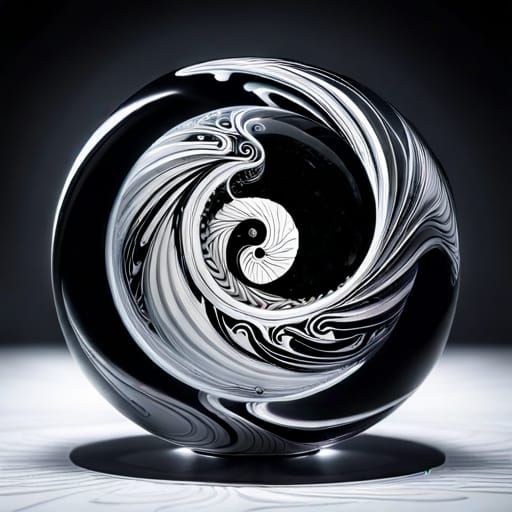 Yin Yang variation - AI Generated Artwork - NightCafe Creator