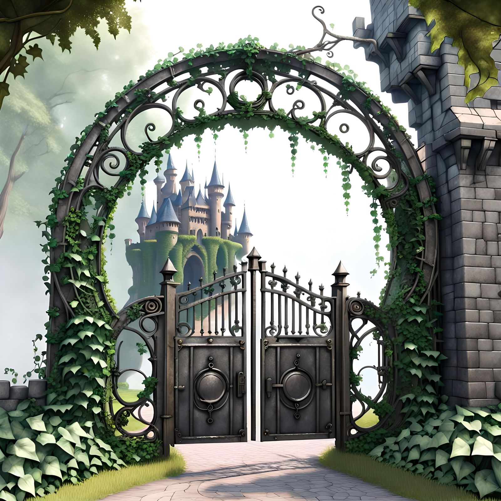 The Lost Gate - AI Generated Artwork - NightCafe Creator