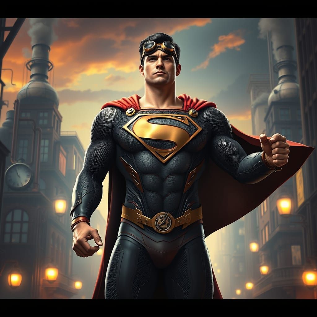 Steampunk Superman - Heroic Steampunk Superman in Victorian ...