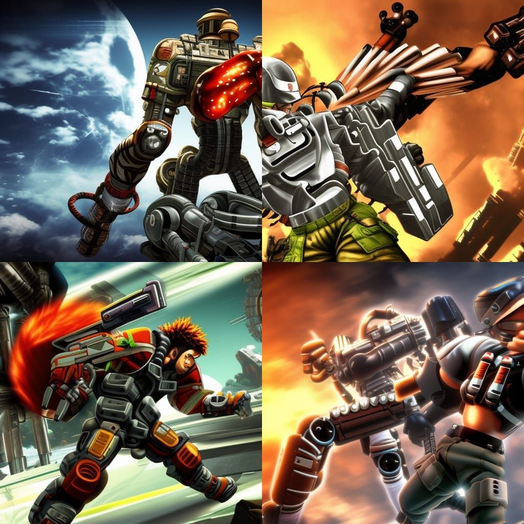 Bionic commando - AI Generated Artwork - NightCafe Creator