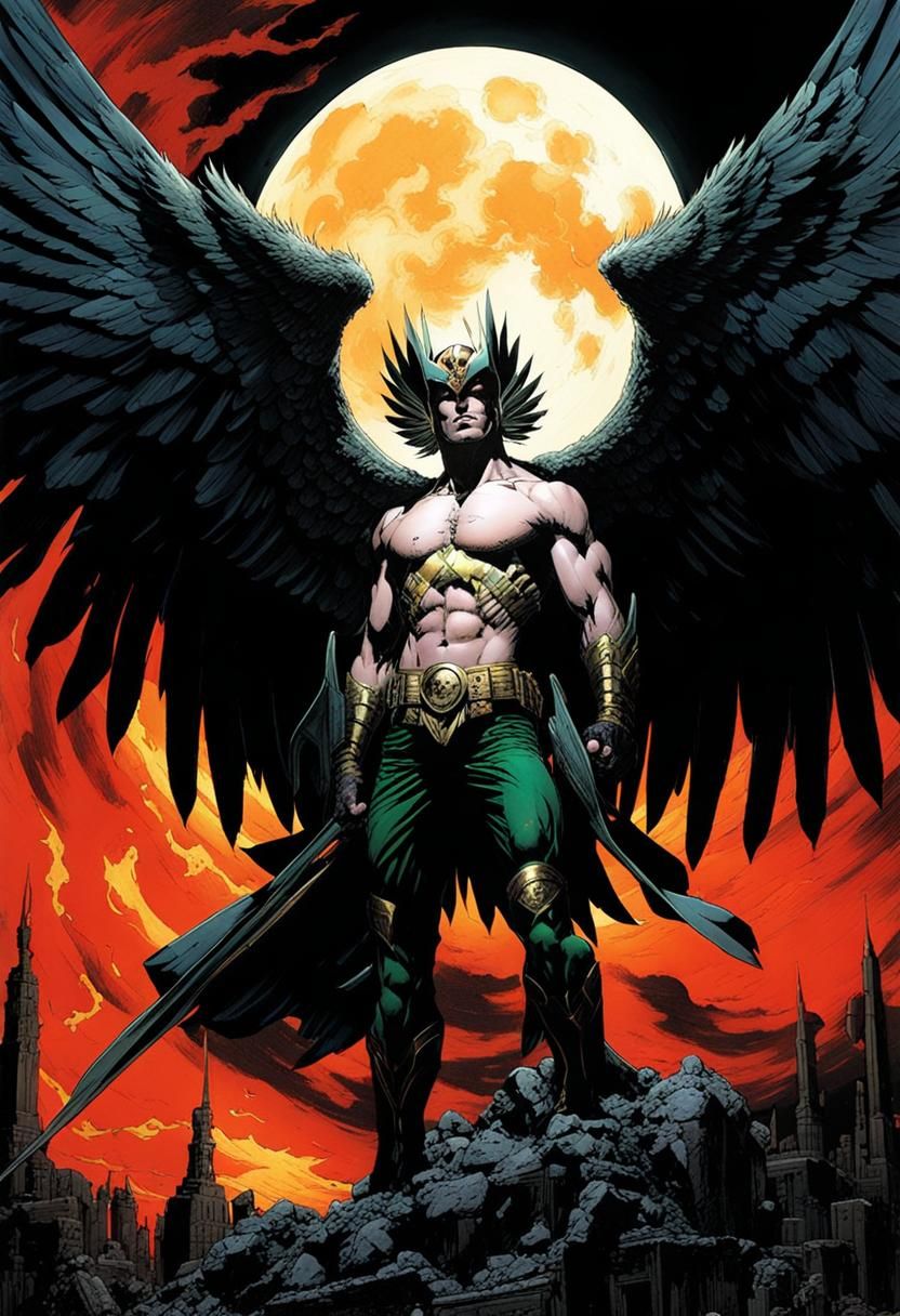 The Savage Hawkman - AI Generated Artwork - NightCafe Creator