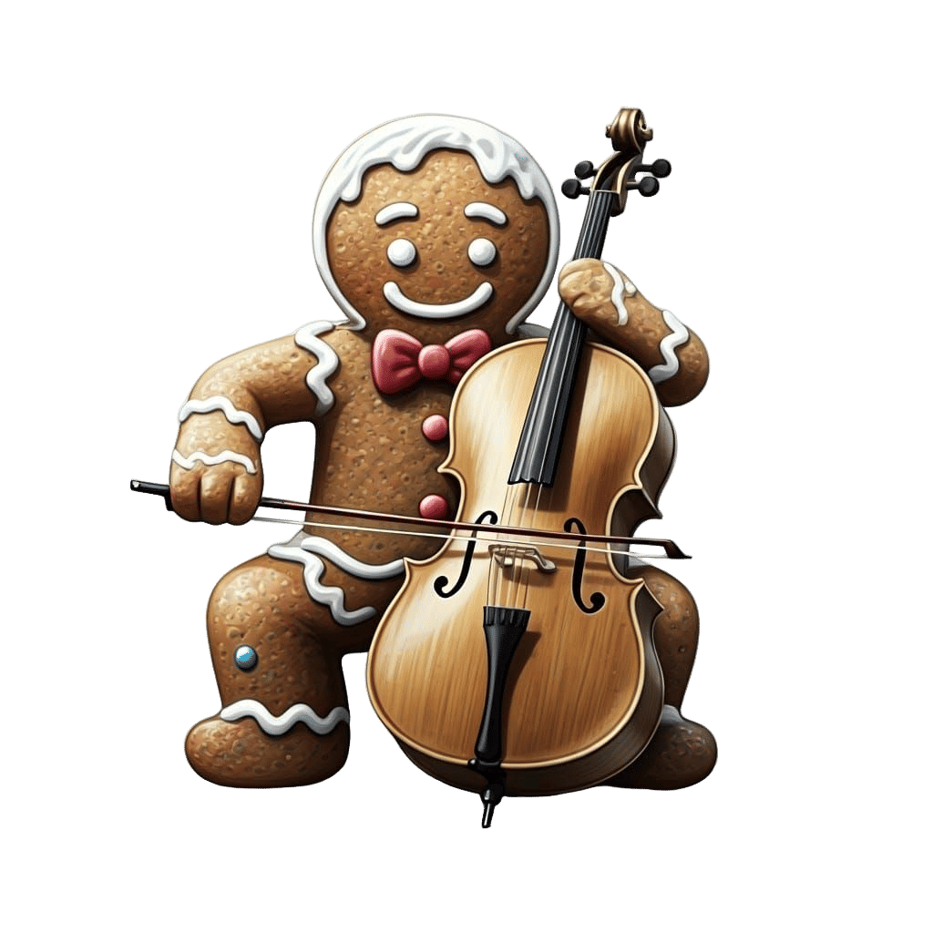 Gingerbread Maestro in 3D Anime Style - AI Art