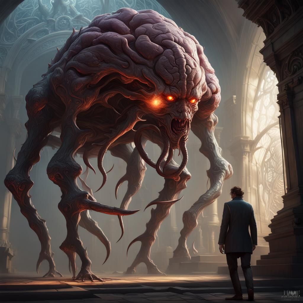 The Brain Collector is coming. - AI Generated Artwork - NightCafe Creator