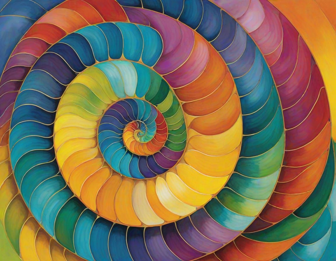 Fibonacci sequence - Spiral Harmony in Golden Proportions