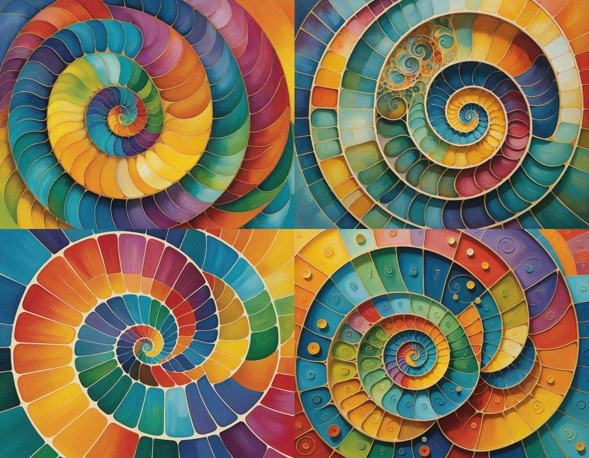 Fibonacci sequence - Golden Spiral Harmony in Nature-Inspire...