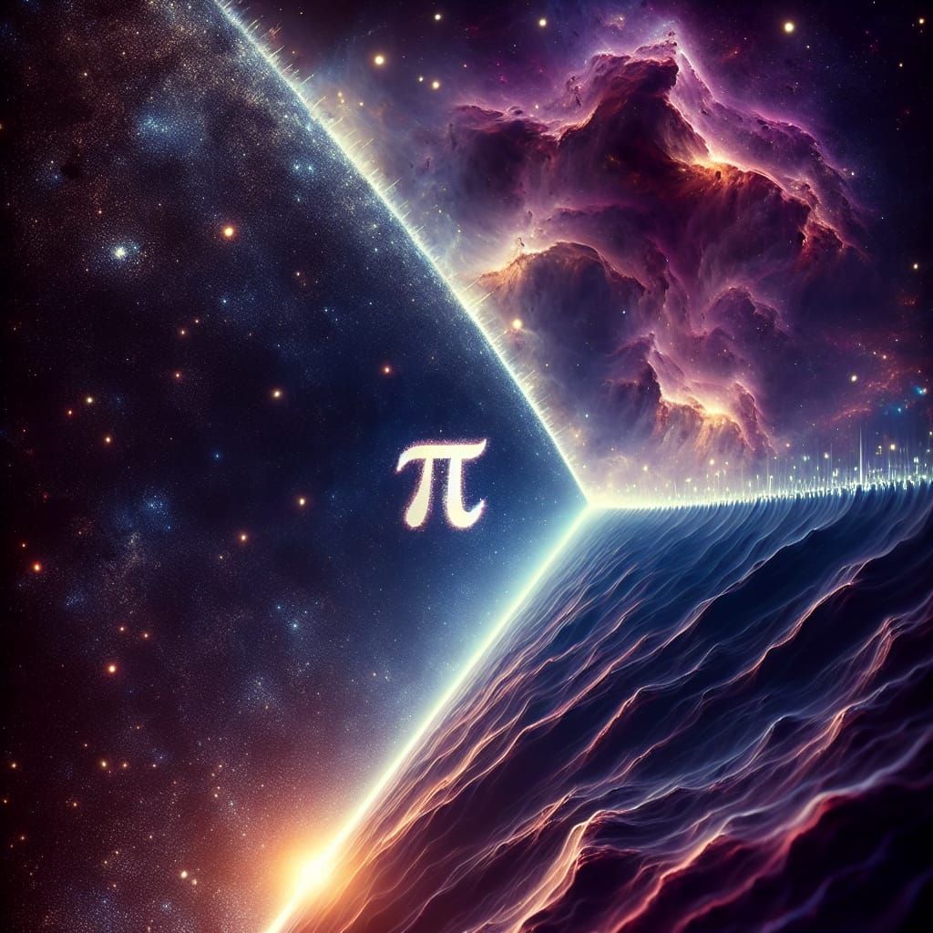 At the end of Pi - AI Generated Artwork - NightCafe Creator