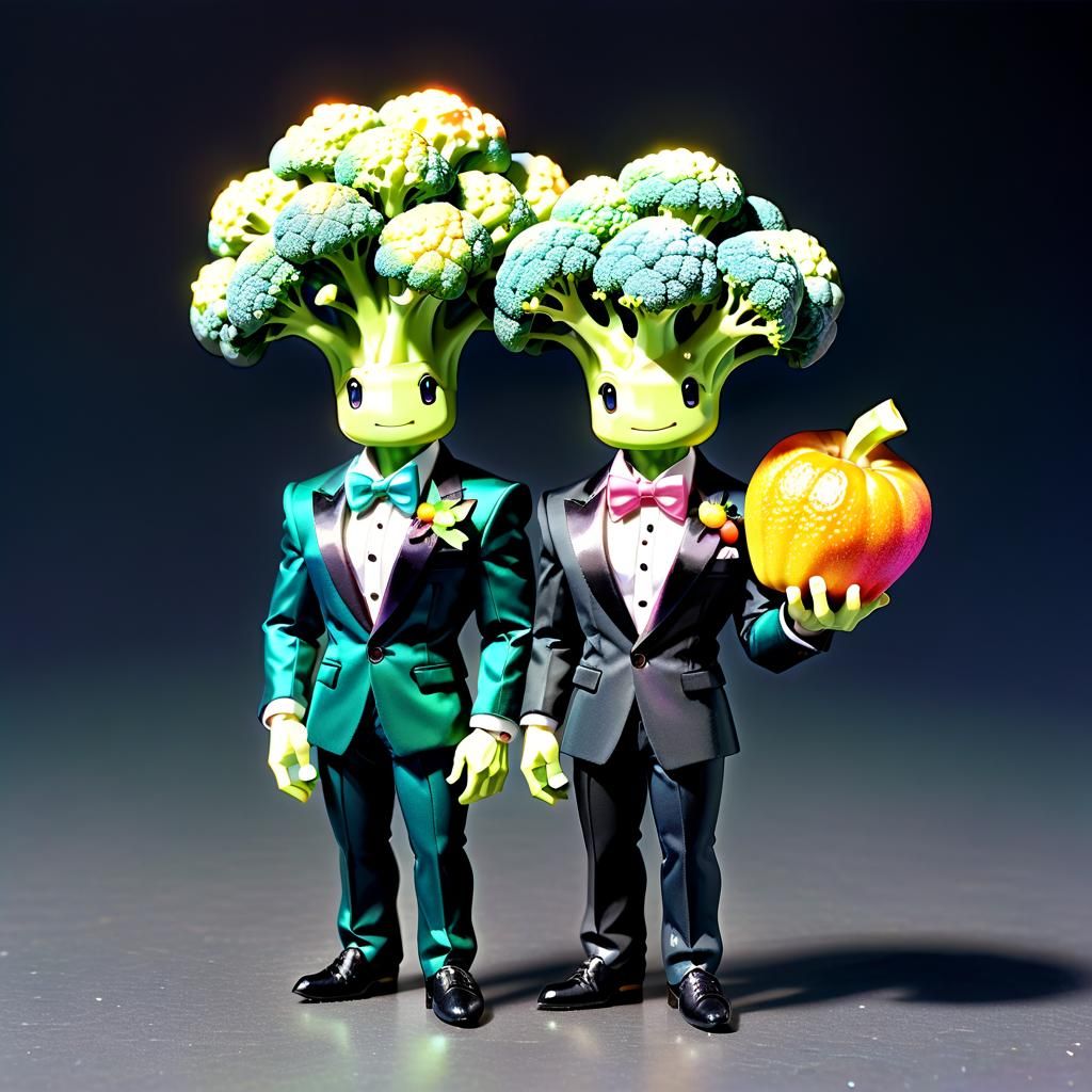 Broccoli men - AI Generated Artwork - NightCafe Creator