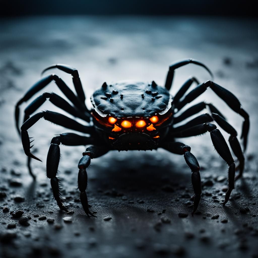 Crab from the Underworld - AI Generated Artwork - NightCafe Creator