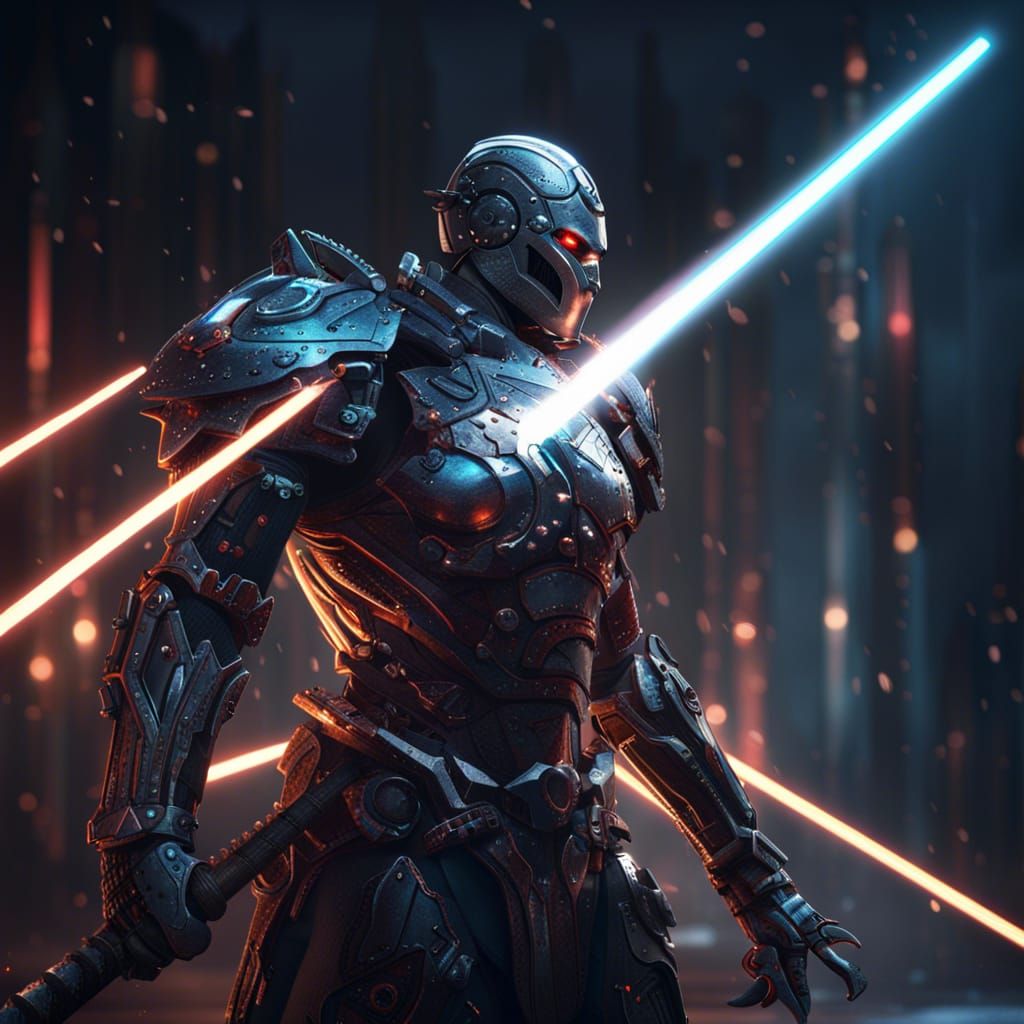 Cyborg Knight - AI Generated Artwork - NightCafe Creator