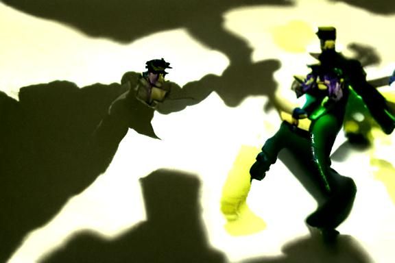 Jotaro vs Dio - AI Generated Artwork - NightCafe Creator
