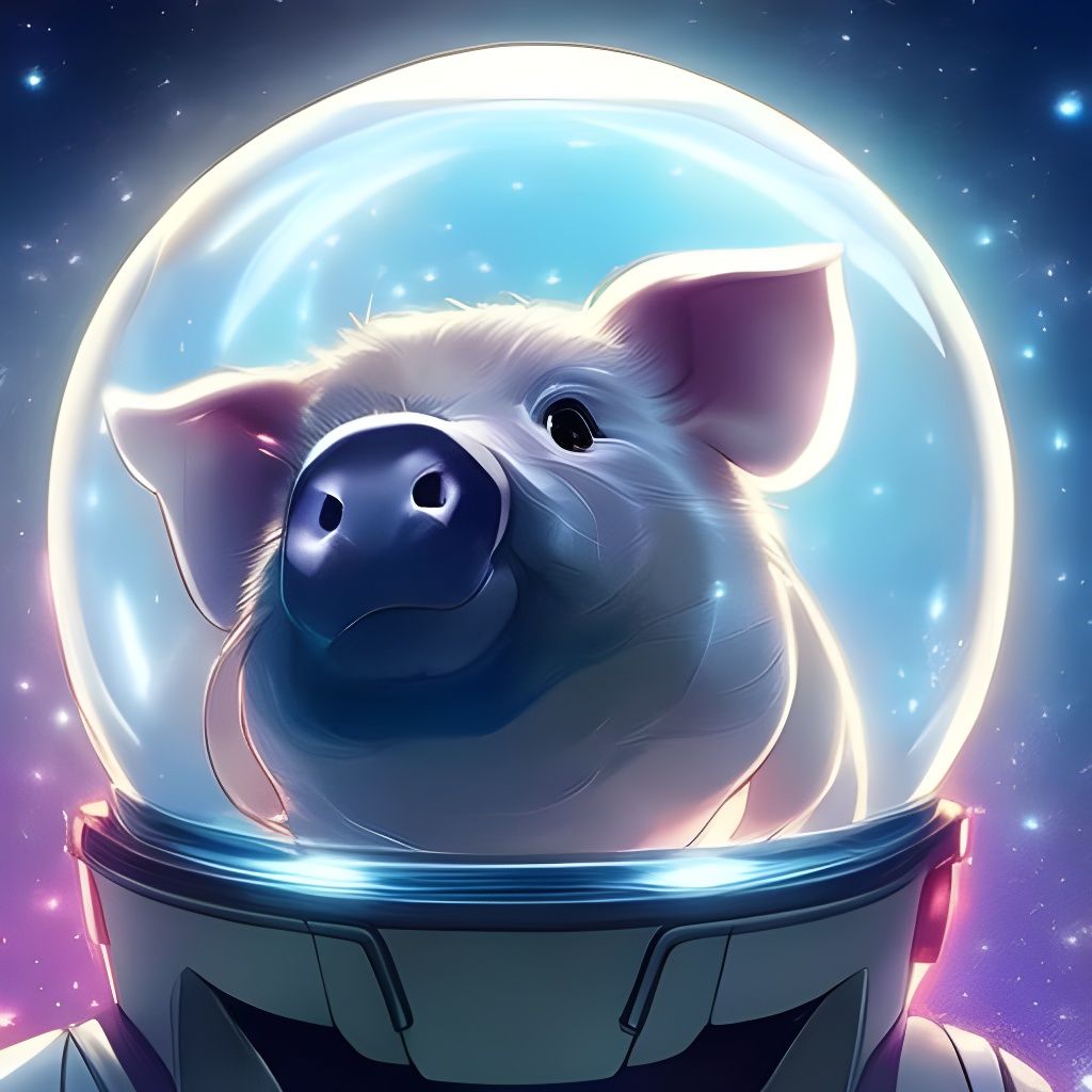 Astronaut Pig - AI Generated Artwork - NightCafe Creator