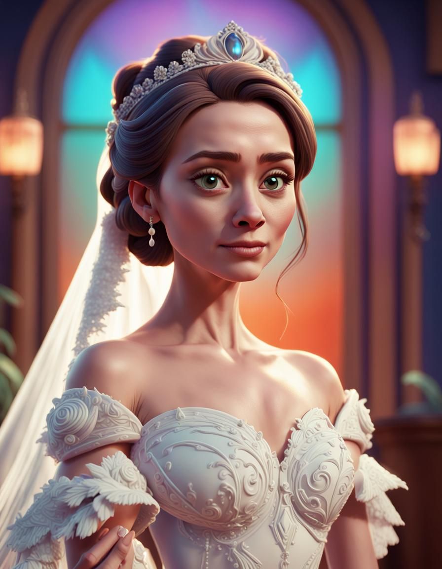 Portrait of a bride - AI Generated Artwork - NightCafe Creator