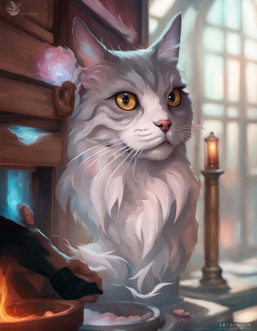 Pet, magic, small, house head and shoulders portrait, 8k resolution ...