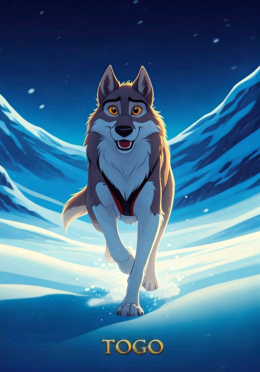 Togo film poster - Togo: Sled Dog Adventure in Animated Sty...