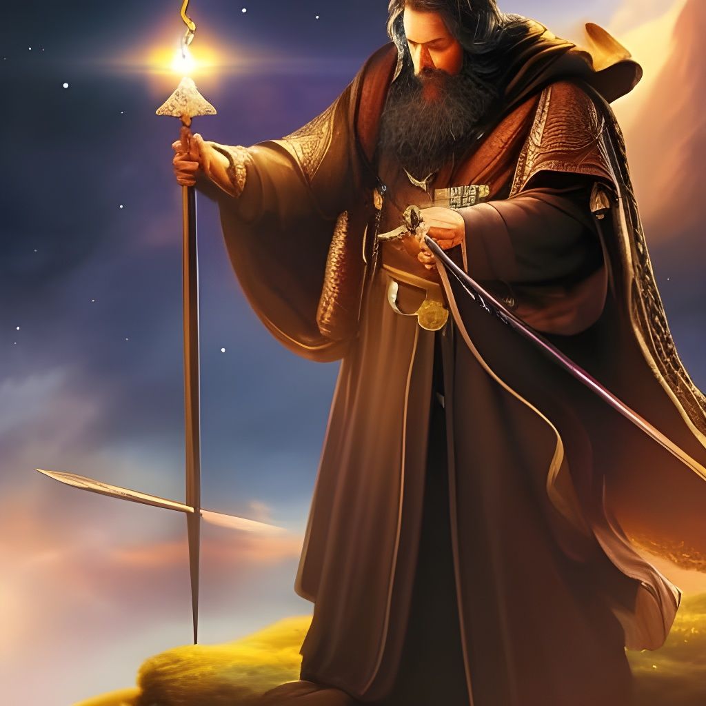 The Wizard Wanderer - Earth Elements - AI Generated Artwork - NightCafe ...